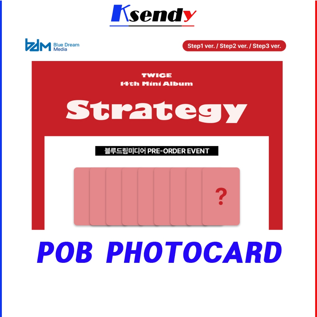 TWICE - STRATEGY POB PHOTOCARD ( BLUE DREAM MEDIA ) | Shopee Philippines
