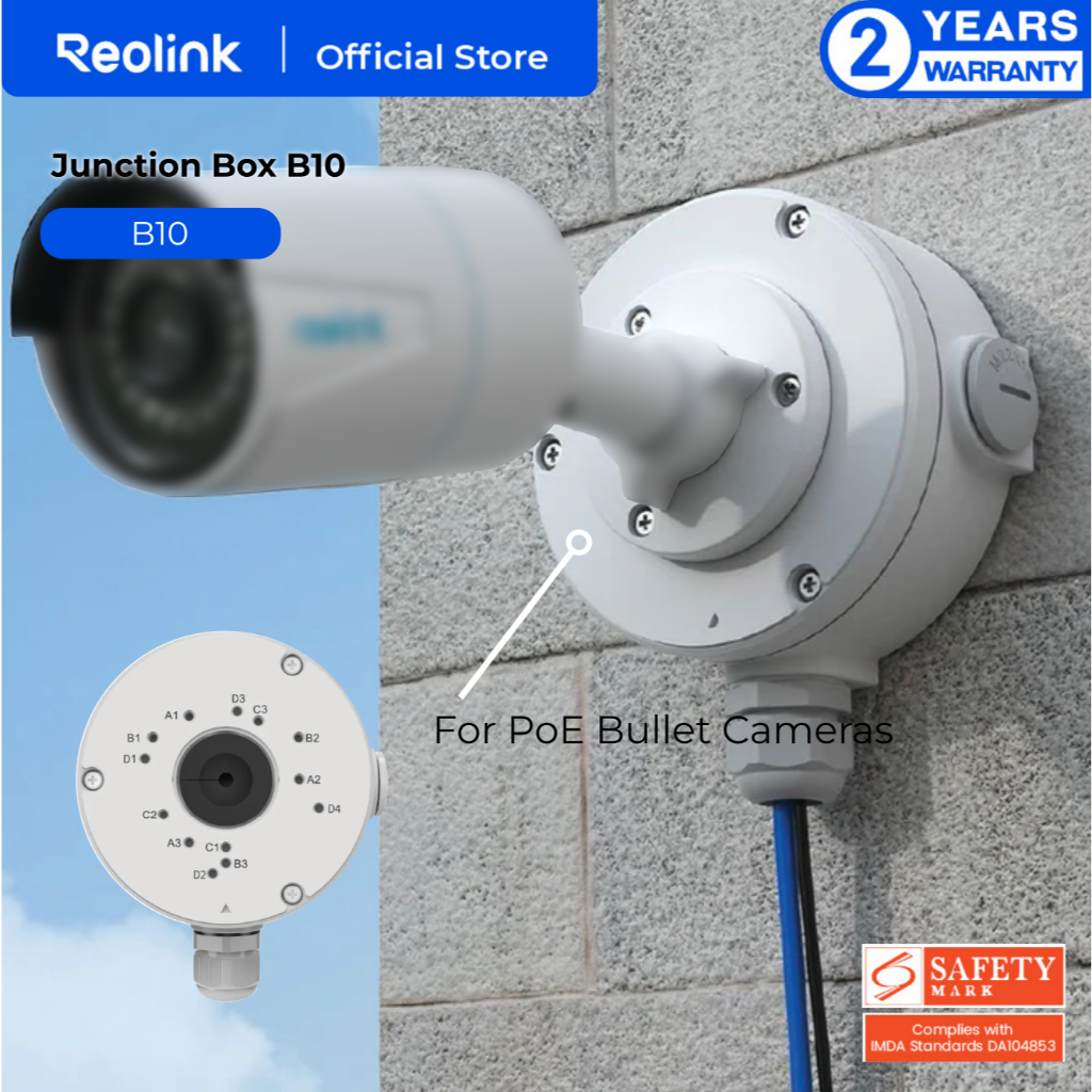 Reolink B10 : Junction Box Designed for use with Reolink Bullet Cameras ...