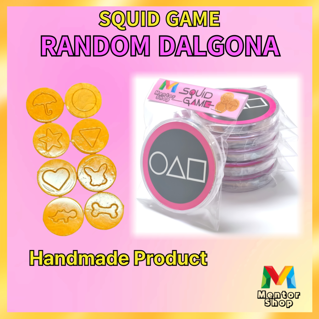 Squid Game Random Dalgona(Traditional Korean Game) | Shopee Philippines
