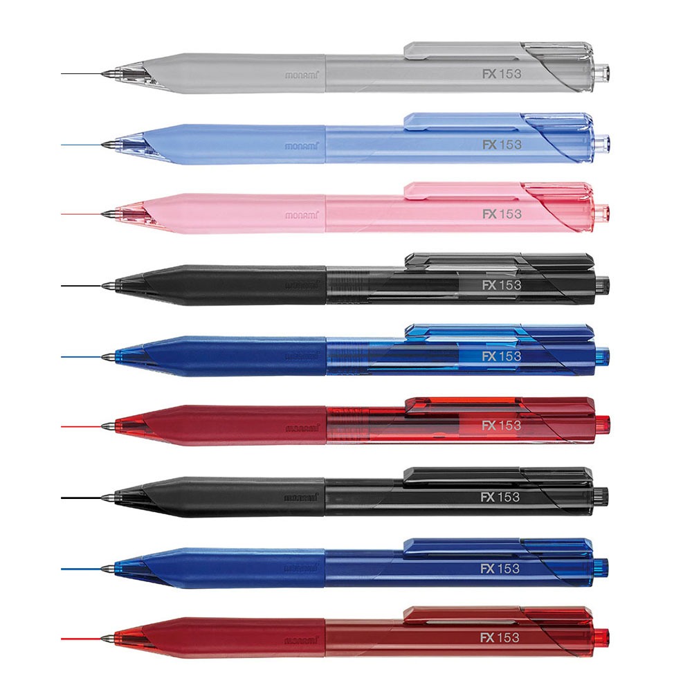 MONAMI FX153 Ballpoint Pen Oil-based Ballpoint Pen / Refill | Shopee ...