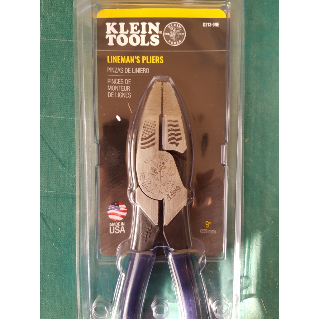 Klein Tools D213-9NE 9" High-Leverage Side Cutting Pliers | Shopee ...