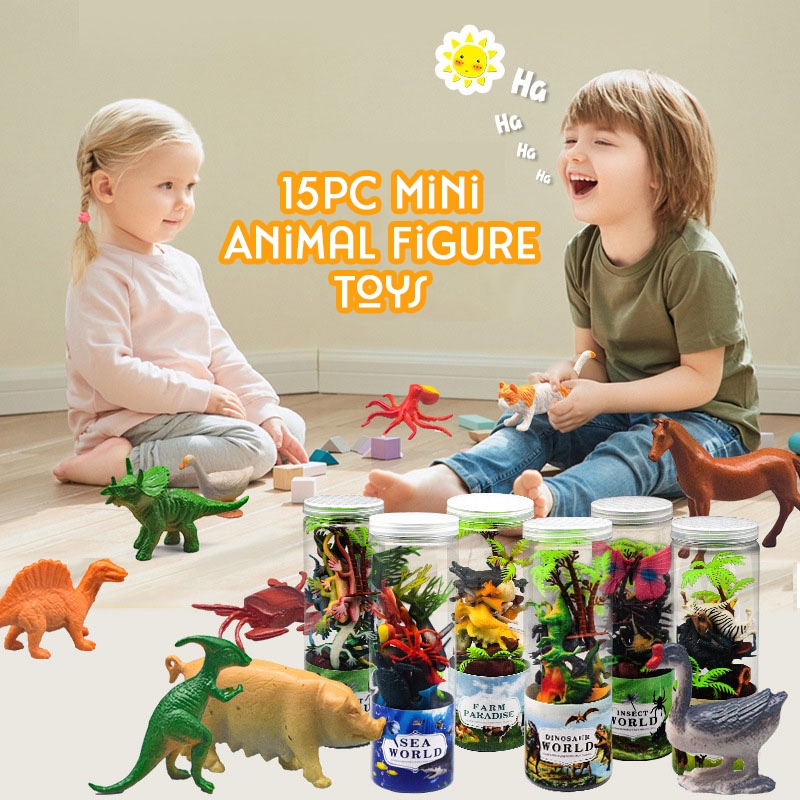 SG LOCAL Mini Realistic Animal Figurines Pretend Play Children Sensory ...
