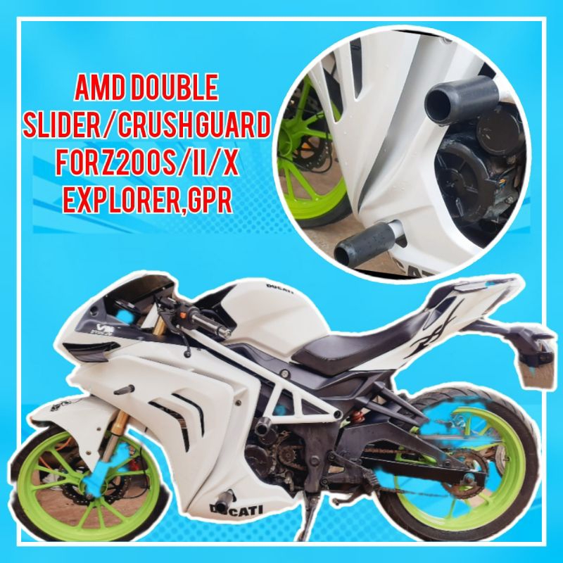 AMD SLIDER FRAME/CRASH GUARD FOR MOTORSTAR Z200S/X/II , EXPLORER,GPR V1 ...