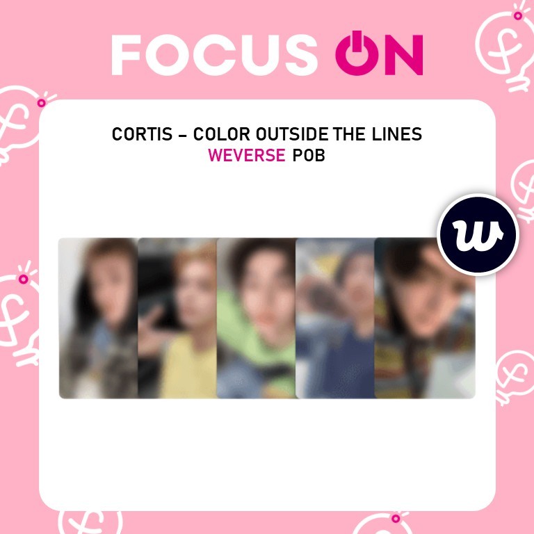 CORTIS POB WEVERSE COLOR OUTSIDE THE LINES PHOTOCARD | Shopee Philippines