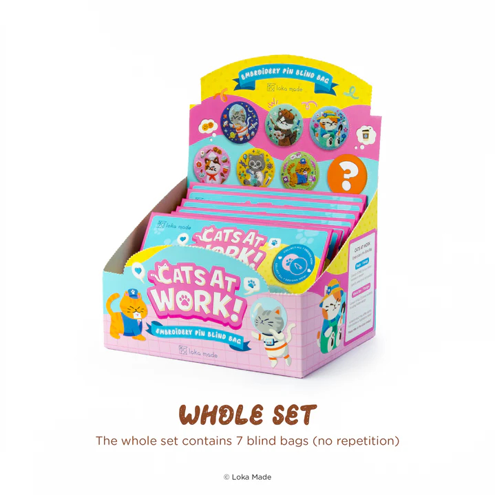 Loka Made Embroidery Pin Blind Bag (Whole Set 7 Design) | Shopee ...