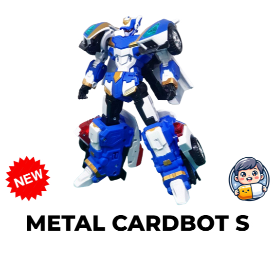 Metal Cardbot S Blue Cop S Transformation Robot Toy kid children ...