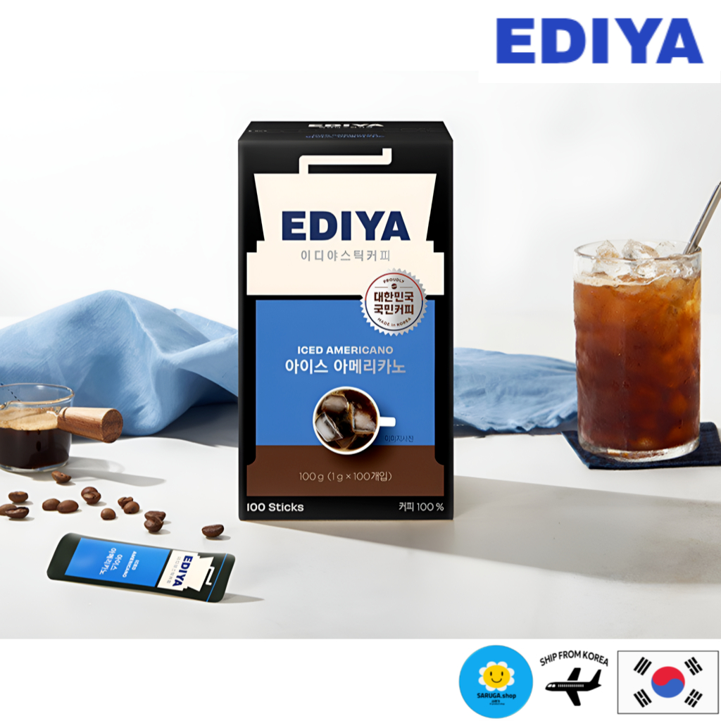 [EDIYA] Iced Americano Stick Coffee 50T / 100T, Korean Cold Brew Style ...
