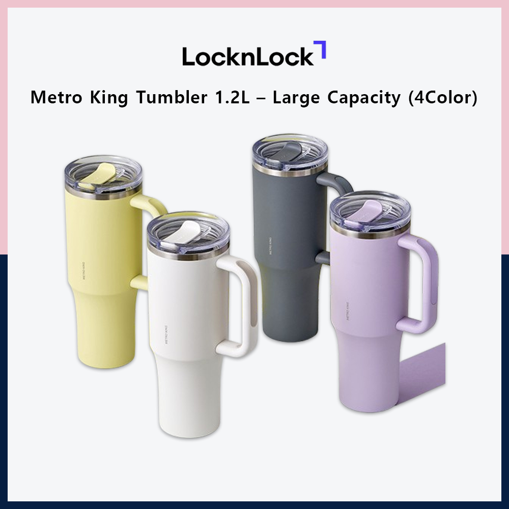 LocknLock Metro King Tumbler 1.2L – Large Capacity (4Color) | Shopee ...