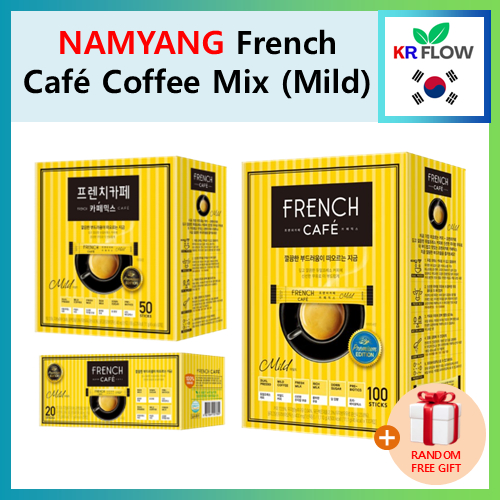[NAMYANG] French Café Coffee Mix (Mild) 20T/50T/100T + RANDOM FREE GIFT / Korean Instnat Coffee ...
