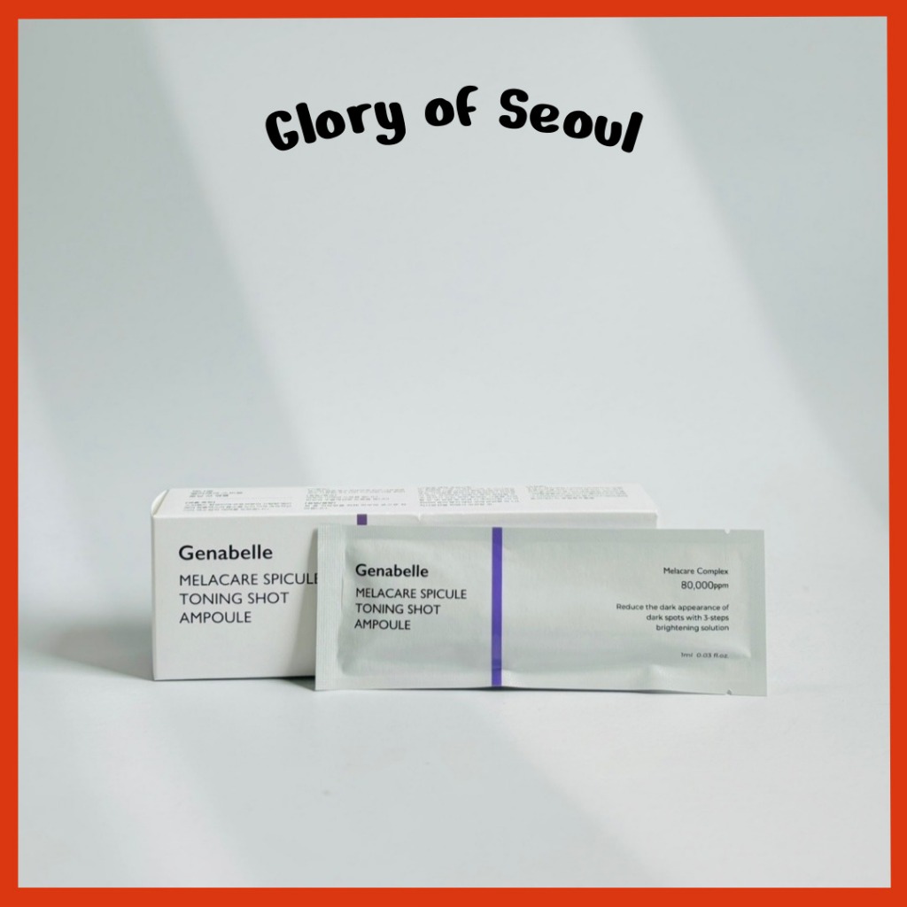 GENABELLE Melacare Spicule Toning Shot Ampoule, 1mL (1ea / 1 Box=3ea SET) | Shopee Philippines