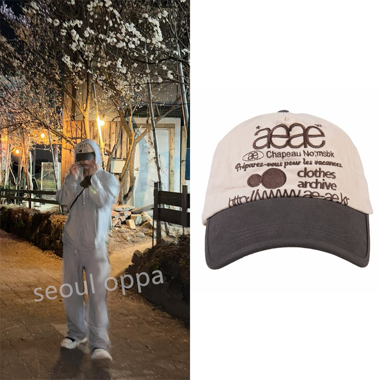 KOREA [ AEAE ] WEB LOGO 5PANNEL CAP / SEVENTEEN Joshua pick 100% ...