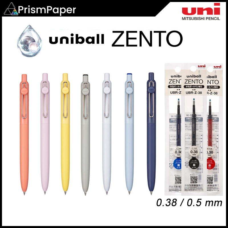 uniball ZENTO Basic / Standard model 0.5 / 0.38 Ballpoint Pen & Refill ...