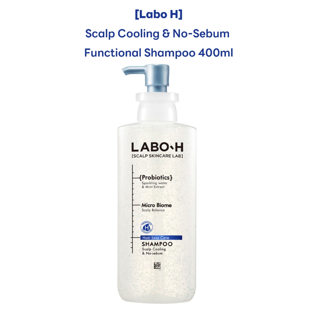 Labo H Scalp Cooling & No-Sebum Functional Shampoo 400ml | Shopee ...