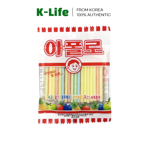 Apollo 36g｜Apple + Strawberry + Blueberry + Pineapple｜Korean Old Snacks ...