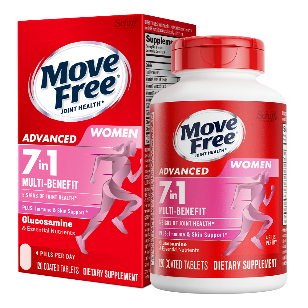 Move Free Advanced Women 7-in-1 Multi Benefit Coated Tablets 120 Count ...