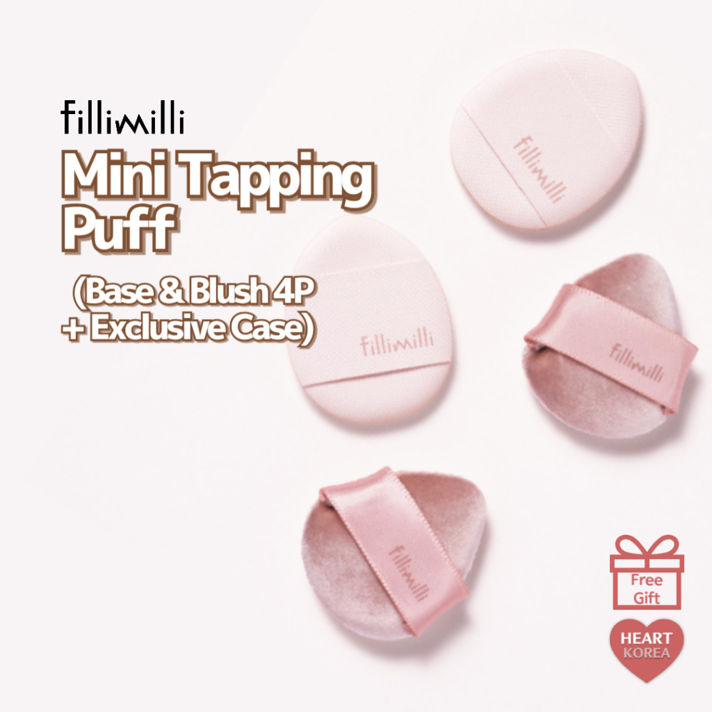 Fillimilli Mini Tapping Puff (Base & Blush 4P + Exclusive Case ...
