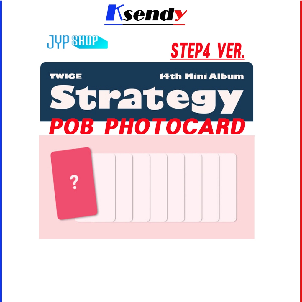 TWICE - STRATEGY [STEP4 VER.] POB PHOTOCARD (JYP SHOP) | Shopee Philippines