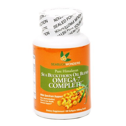 Seabuck Wonders Sea Buckthorn Oil Blend Omega-7 Complete 500mg Softgels ...