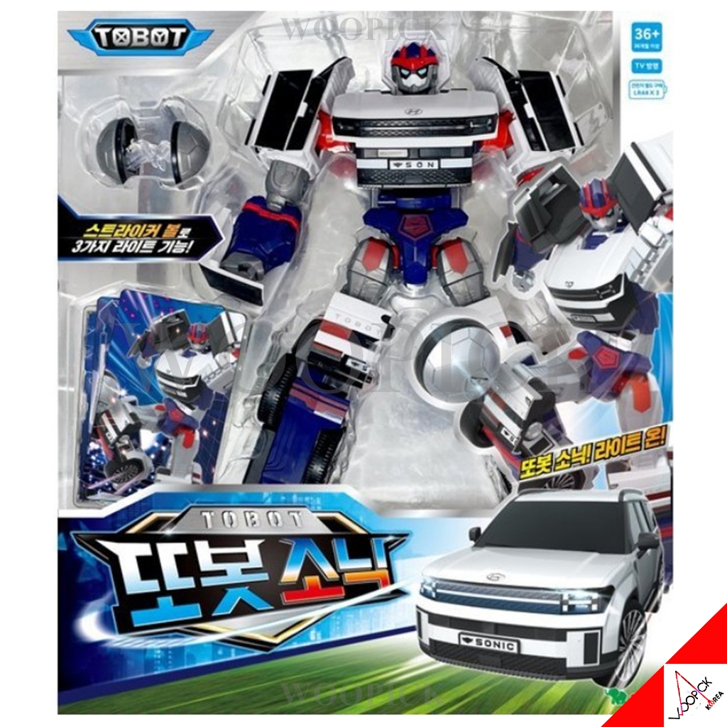 TOBOT 2025 SONIC New Santafe Transformer Robot Soccer Ball LED Light ...