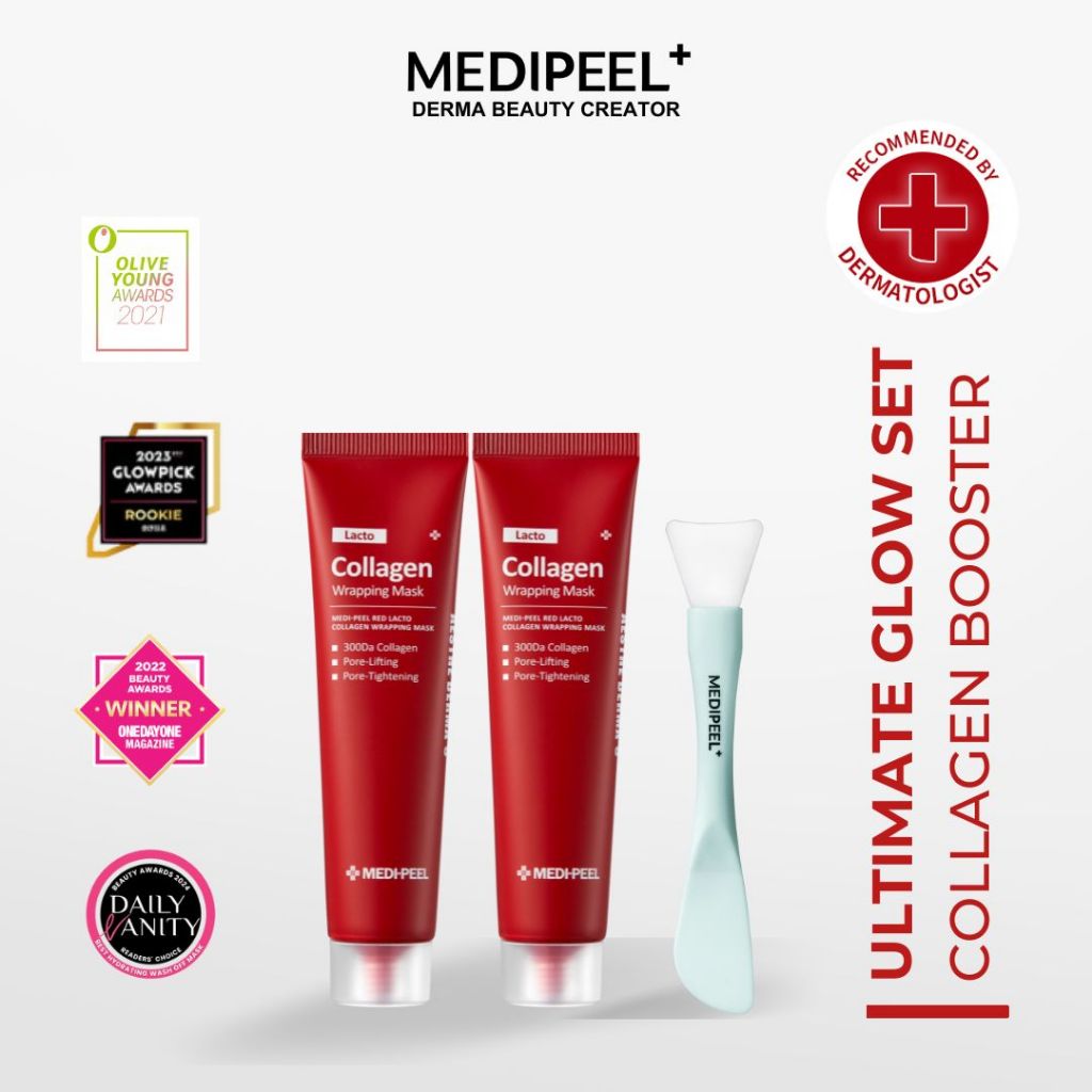 MEDIPEEL INSTANT GLOW-UP SET - Double Wrapping Mask + Brush Set ...