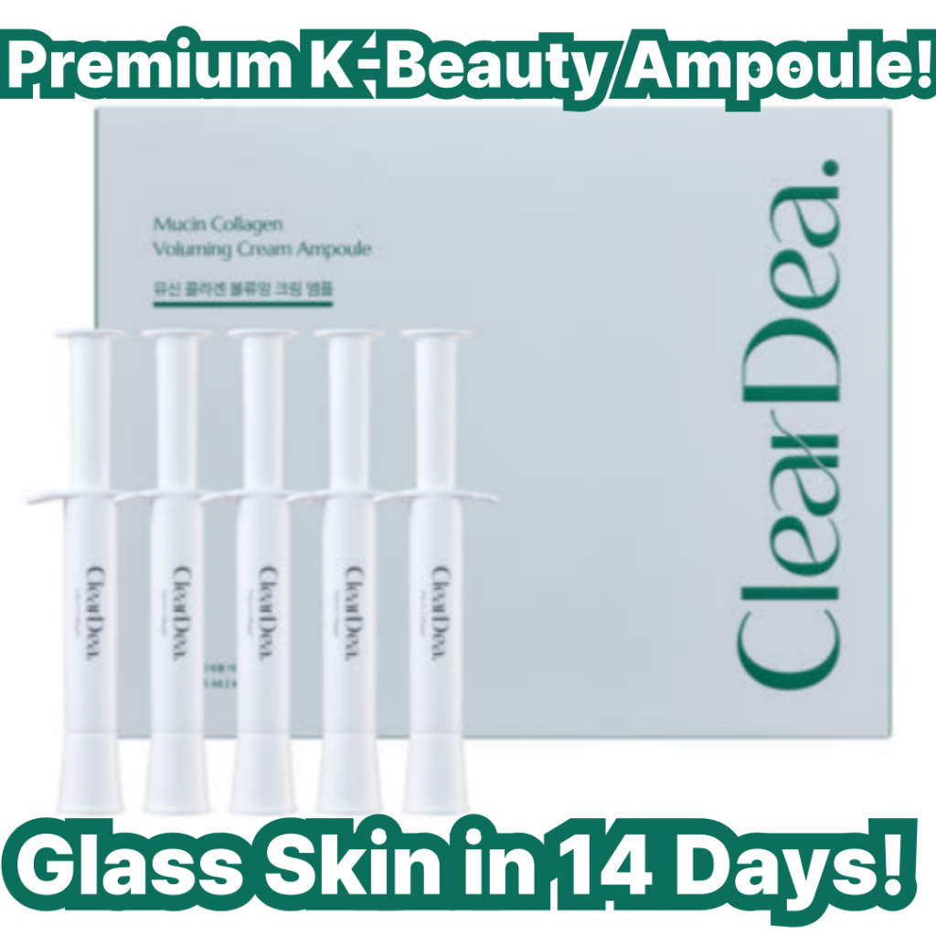 [CLEARDEAR] Mucin Collagen Volumizing Cream Ampoule 4ml x 5 | Daily ...