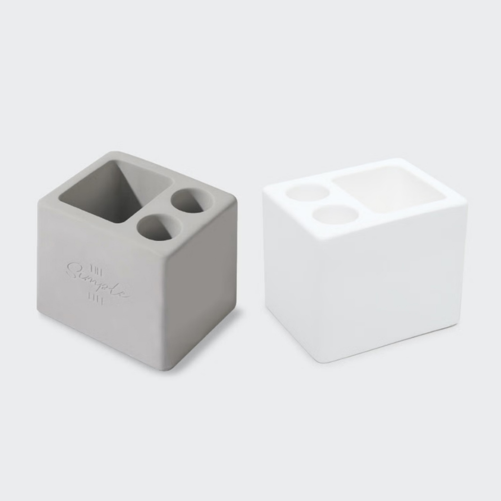 DAISO Diatomite Toothbrush Holder 3 holes (white, gray) | Shopee ...