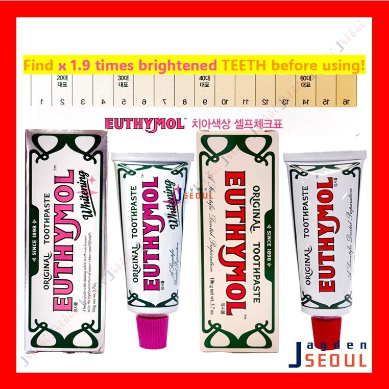 EUTHYMOL | Original WHITENING PINK Toothpaste (40g & 106g) | Shopee ...
