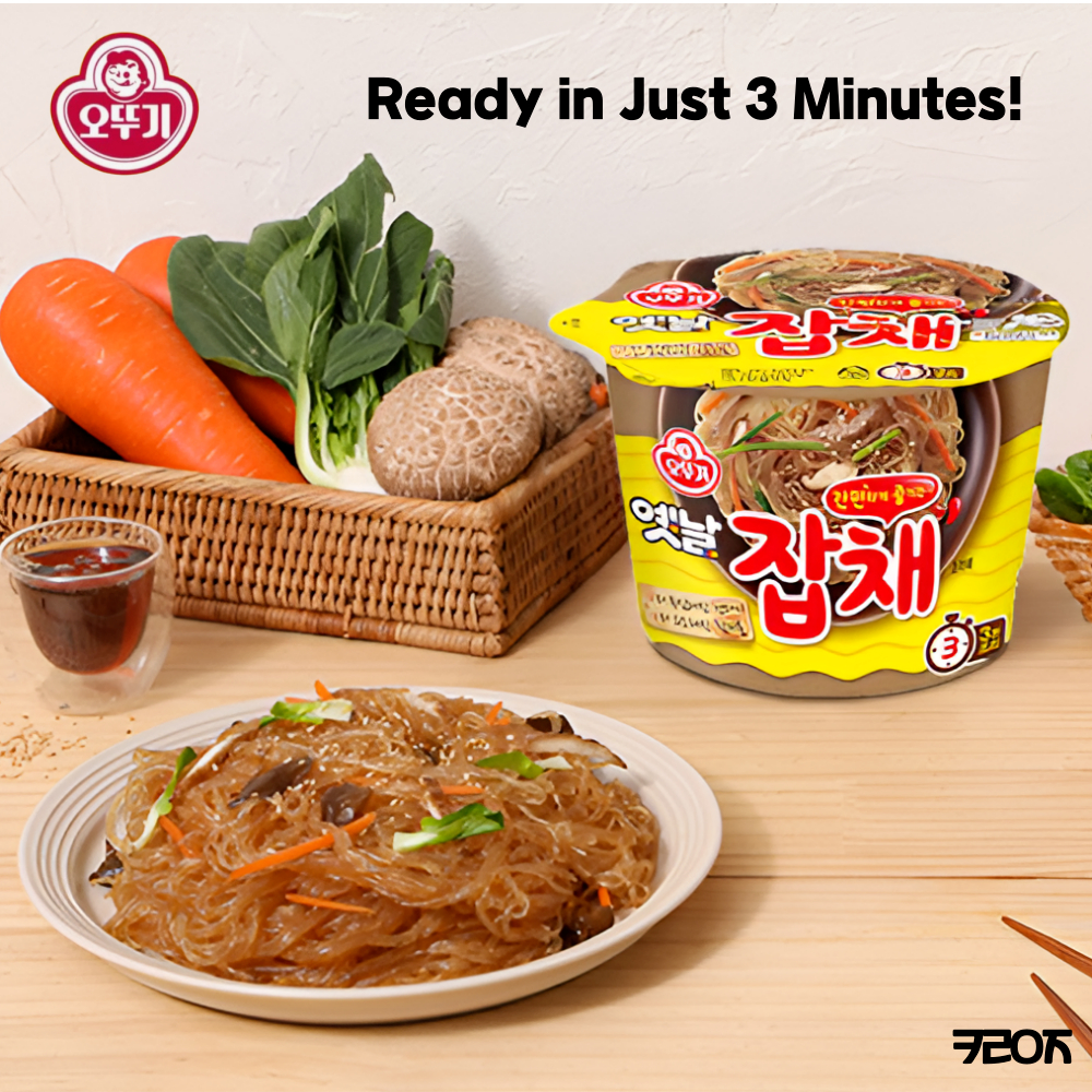 [Ottogi] Korean Traditional Japchae Cup Instant Noodles (76g) | Shopee ...