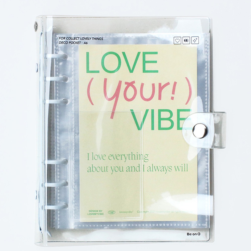KOREA BND PVC A6 BINDER Photo Card Sticker 4Cut File Sleeve Storage ...