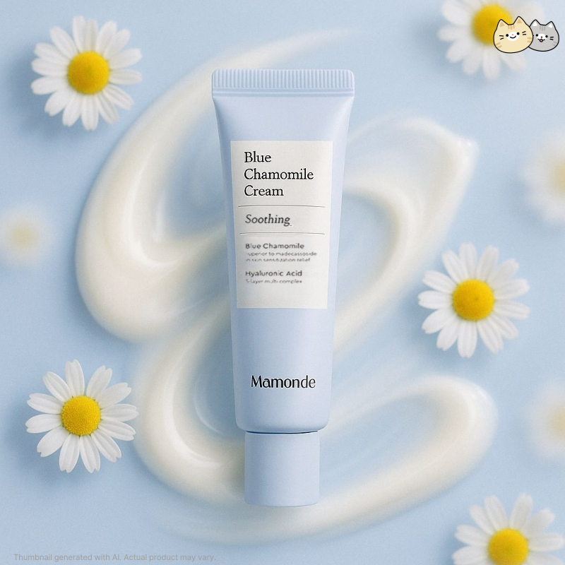 🇰🇷 | [MAMONDE] Blue Chamomile Cream, 60ml | Soothing Hydration ...
