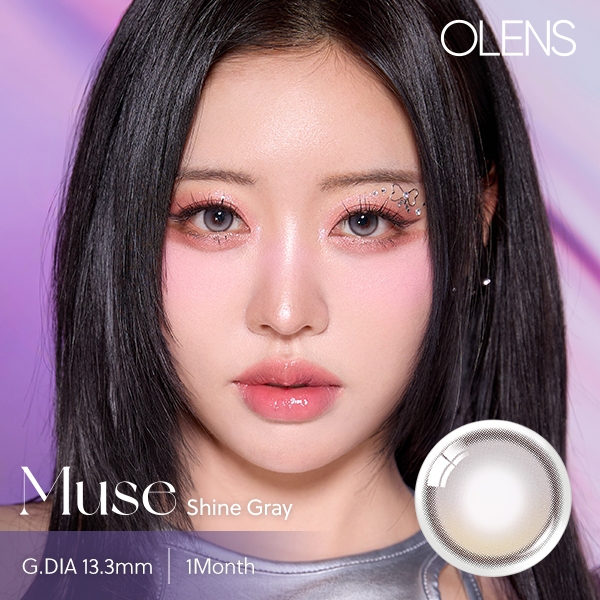OLENS Muse 1Month Shine Gray 2P Contact Lens | Shopee Philippines