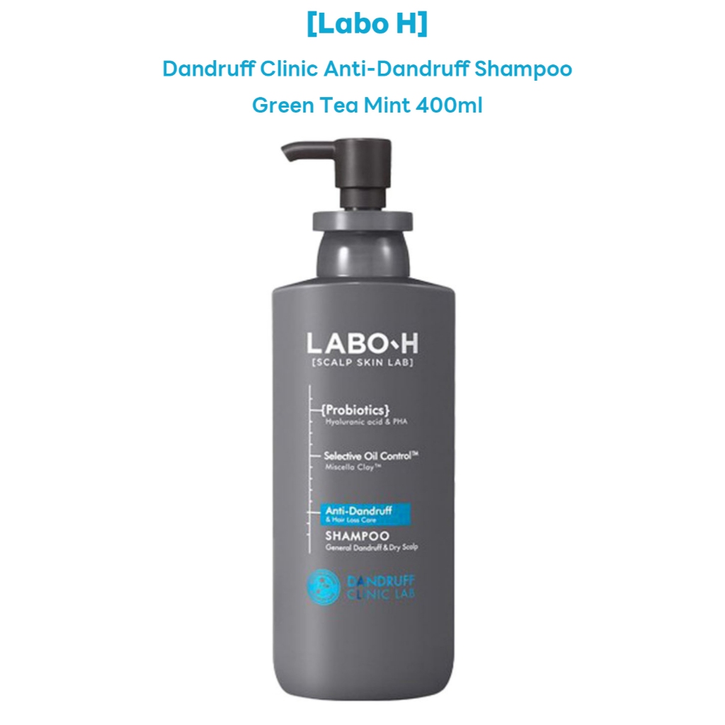 Labo H Dandruff Clinic Anti-Dandruff Shampoo Green Tea Mint 400ml ...