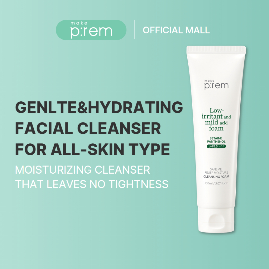 MAKE PREM Safe me. Relief Moisture Facial Cleanser 150ml | Shopee Philippines