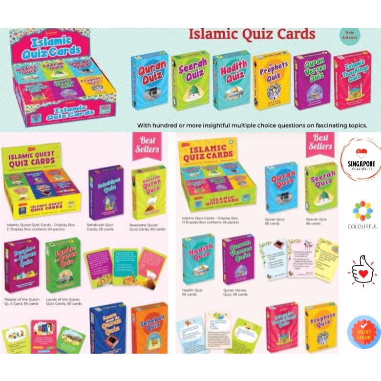 Islamic Quiz Cards (GOODWORD) (Childrens Islamic games) | Shopee ...