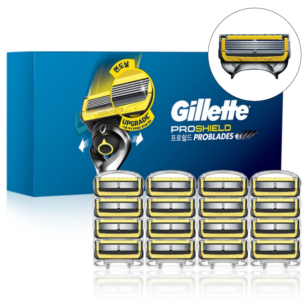 Gillette Fusion Pro Shield Men's Razor Blade Refills Genuine Original ...
