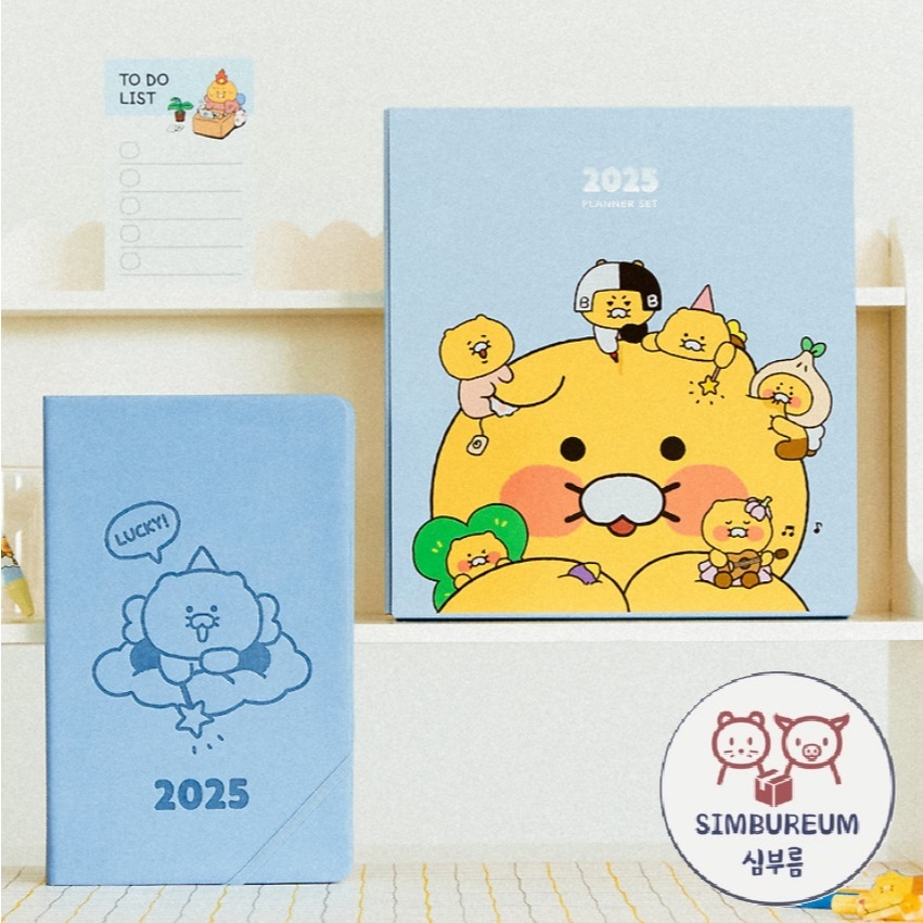 [Kakao Friends] Korea Choonsik 2025 Fairy Diary Set (Diary, Mini Desk ...