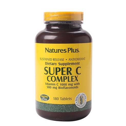 Nature's Plus Super C Complex Vitamin C 1000mg with 500mg Bioflavonoids ...