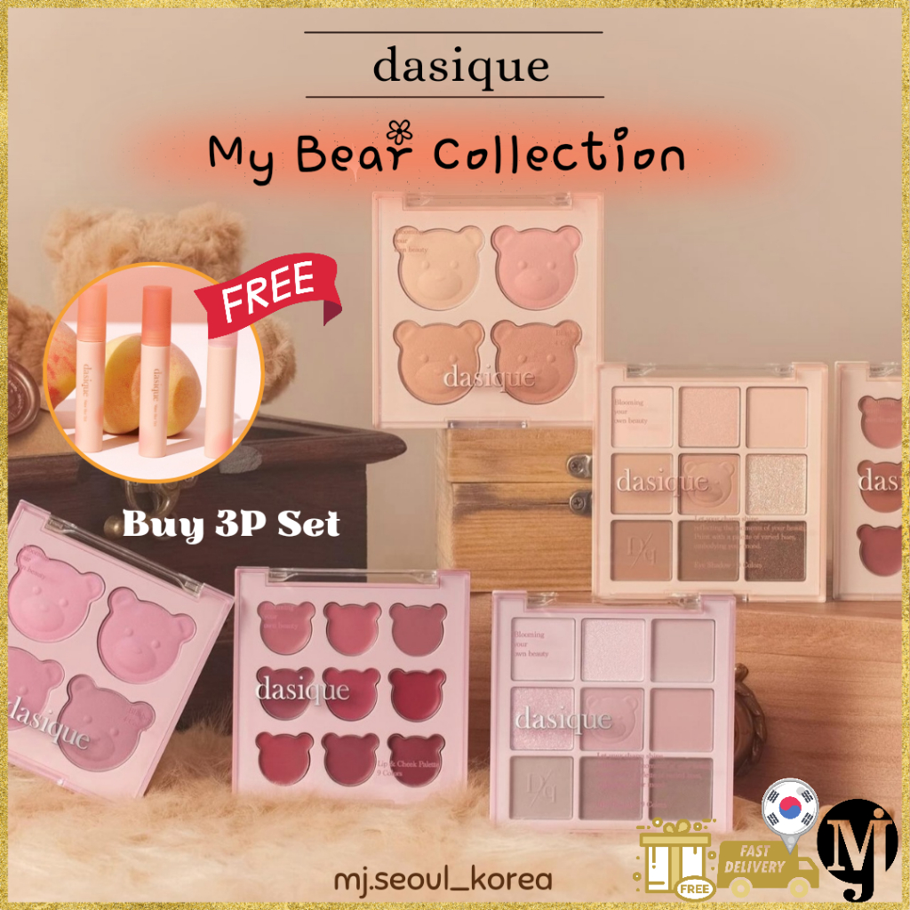 dasique My Bear Collection Shadow Palette Blending Mood Cheek Mood Painting Lip&Cheek | Shopee ...