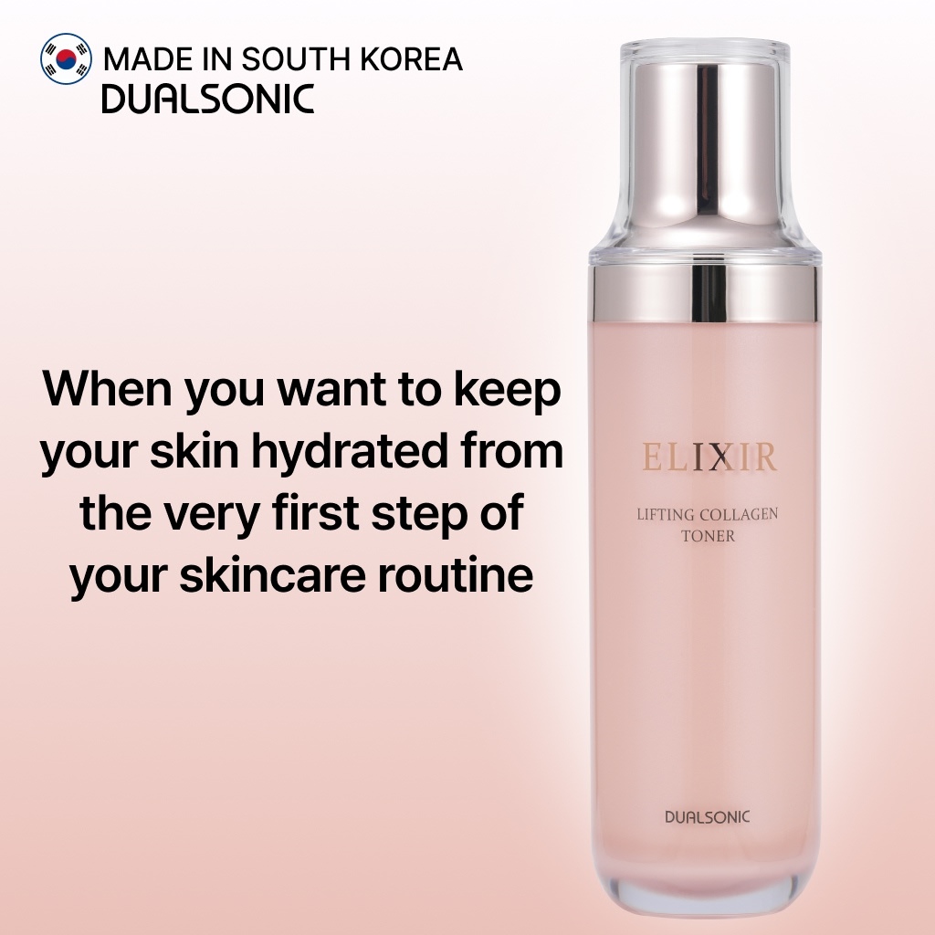 DUALSONIC Elixir Lifting Collagen Toner, 130 ml | Shopee Philippines