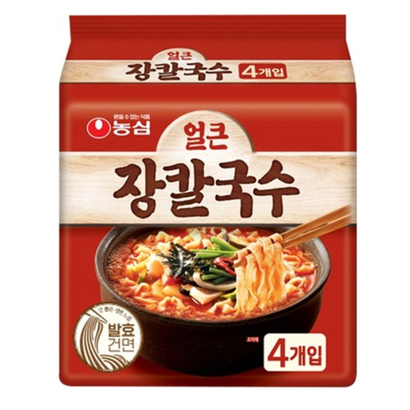 Nongshim Spicy Seafood Kalguksu Noodles 412g (103g x 4 pcs)/ Made in ...