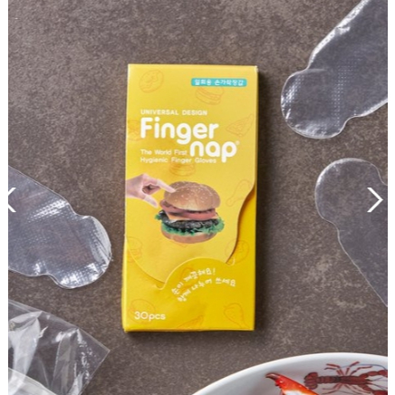 FingerNep 30sheets Finger hygiene disposable plastic gloves Korean ...