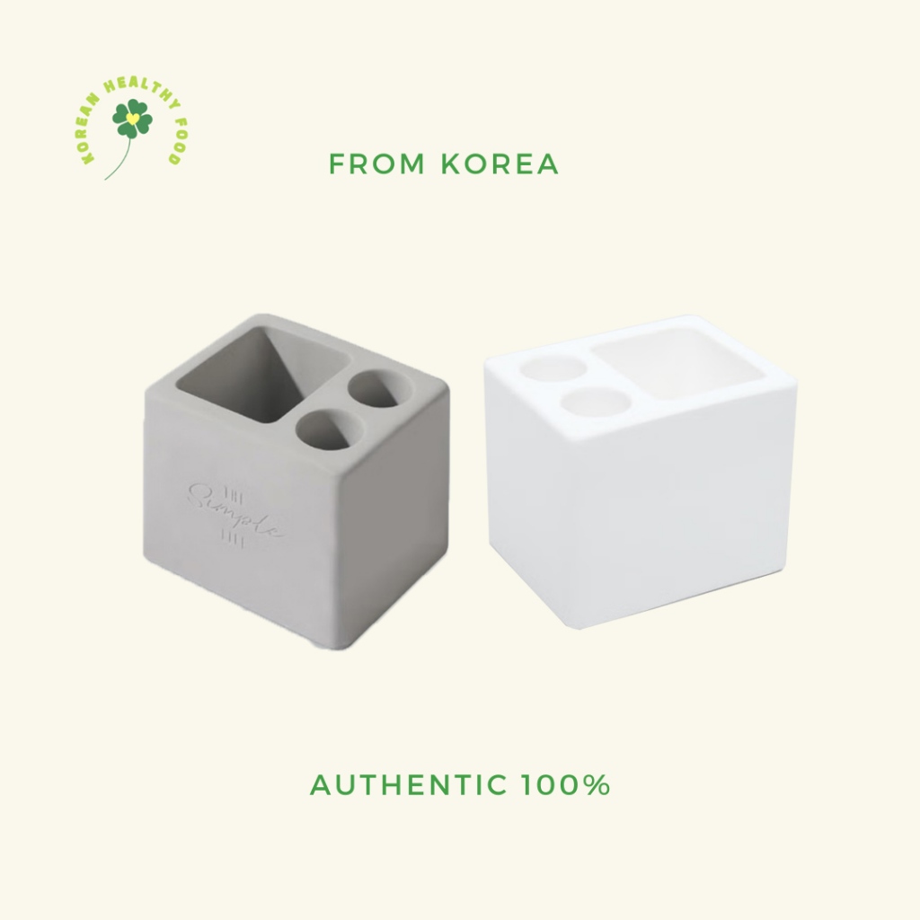 DAISO Diatomite Toothbrush Holder 3 holes (white, gray) | Shopee ...