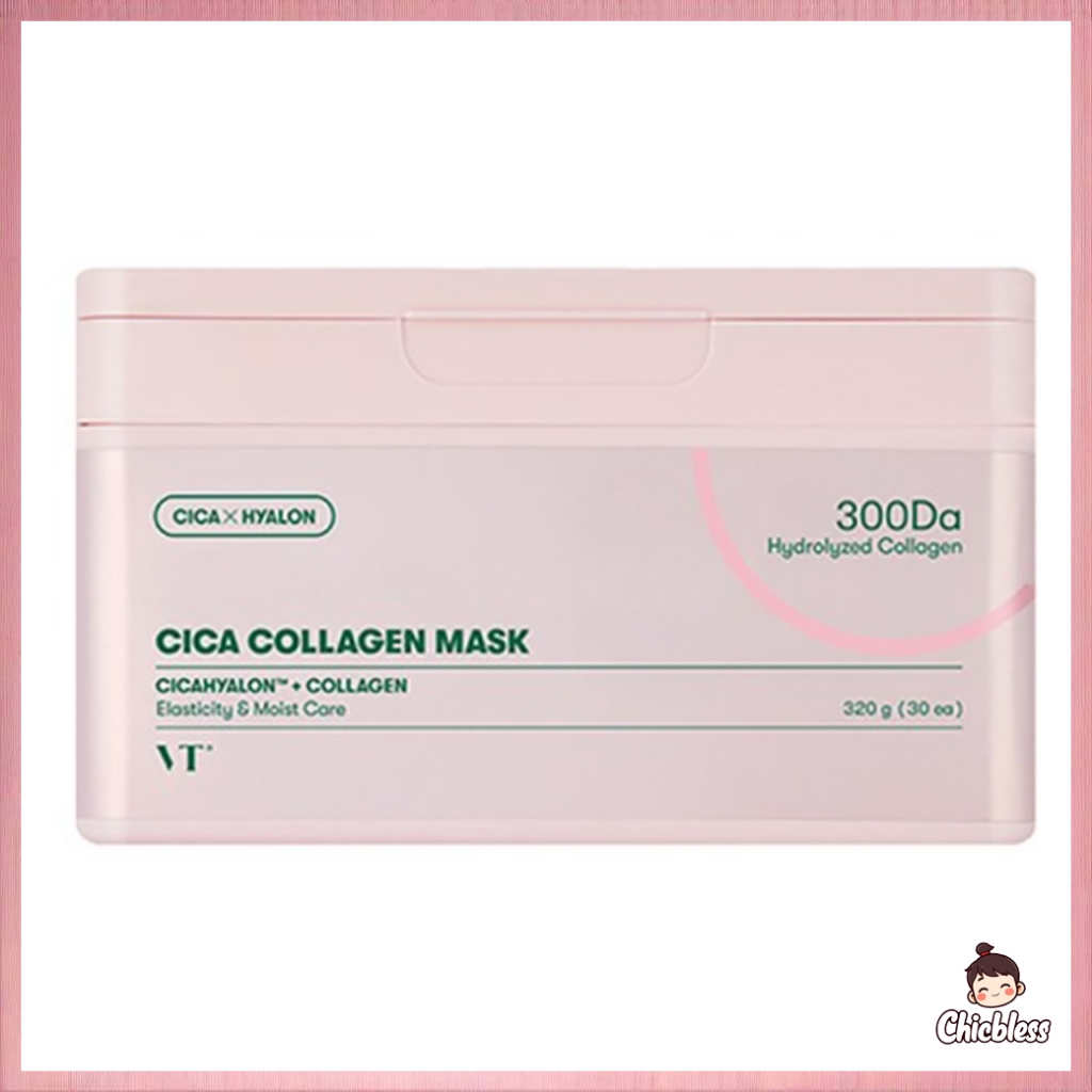 VT Cica Collagen Mask 30 Sheets / Elasticity & Moisture Care Face Mask ...