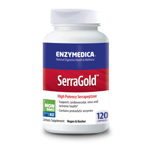 Enzymedica SerraGold High Potency Serrapeptase Vegan Capsules 120ct ...