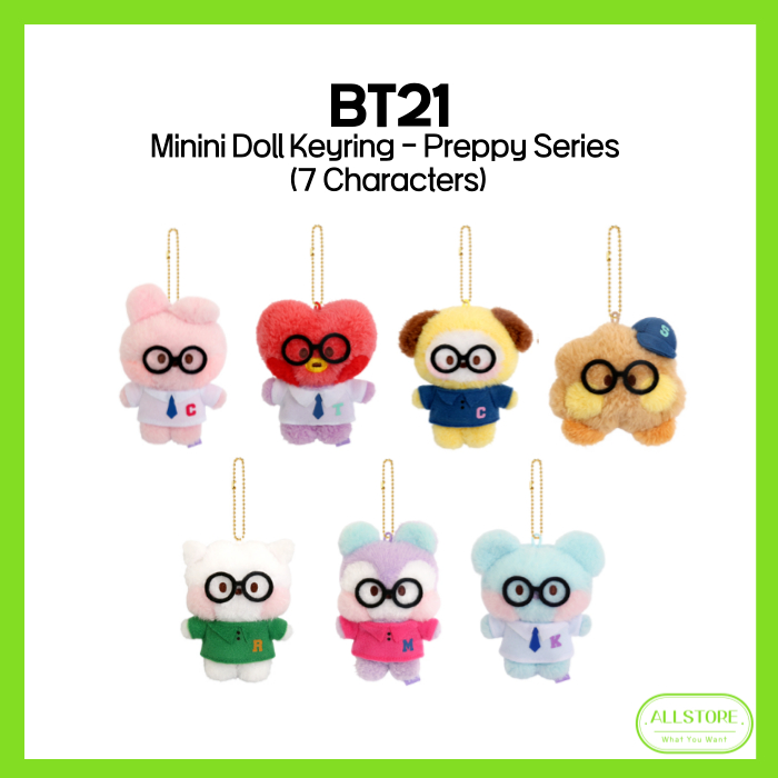 [BT21] Minini Doll Keyring - Preppy Series (7 Characters) | Shopee Philippines