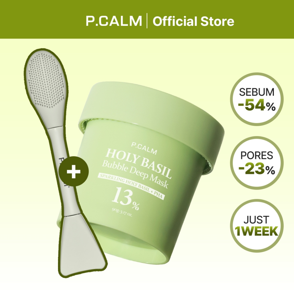 Add-on Deal [P.CALM] Holy Basil Bubble Deep Mask 90g | Shopee Philippines