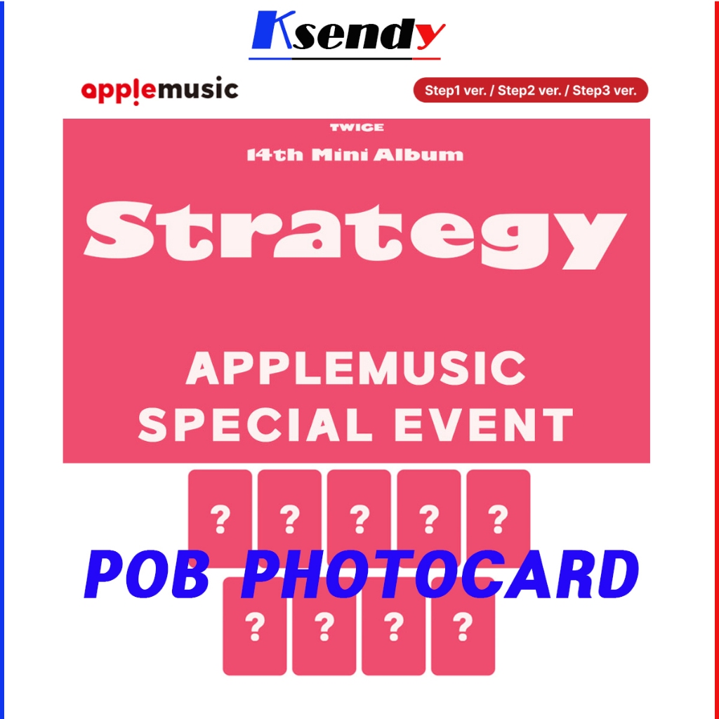 TWICE - STRATEGY POB PHOTOCARD ( APPLE MUSIC ) | Shopee Philippines