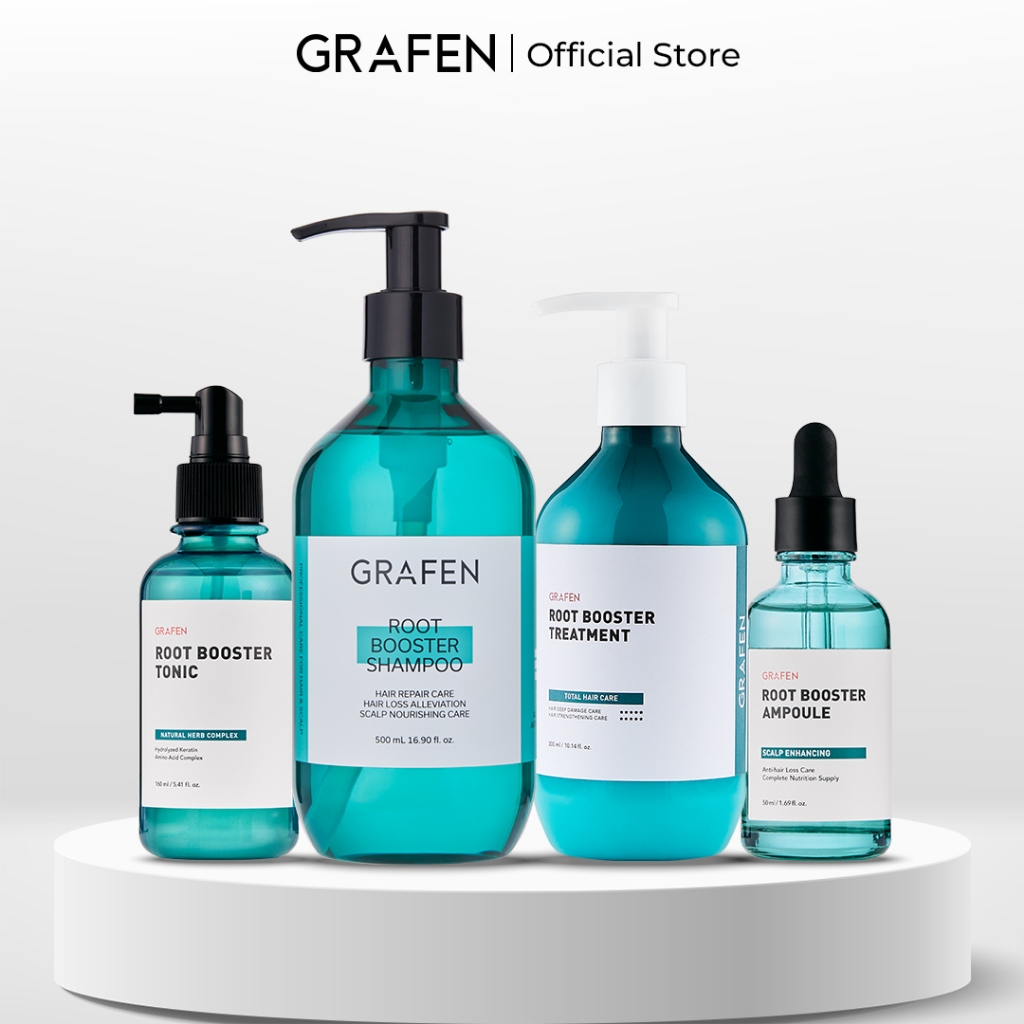 Grafen Bundle of 4 / Root Booster Shampoo 500ml Plus Treatment 300ml ...