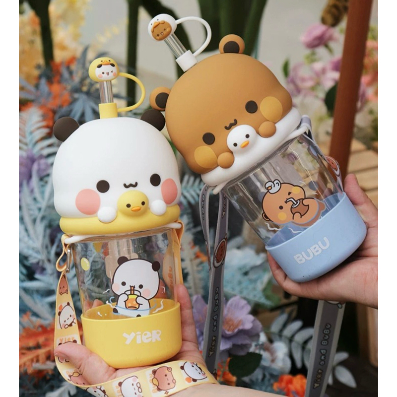 Cute Panda Bubu Dudu Water Bottle | Shopee Philippines
