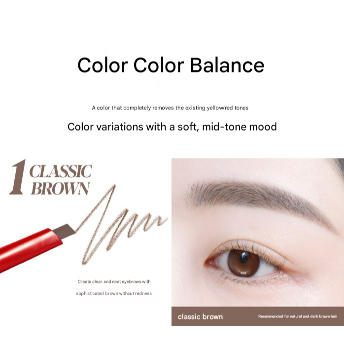 [Espoir] The Brow Balance Pencil 0.1g, 1 Piece Drawing eyebrows with a good grip | Shopee ...